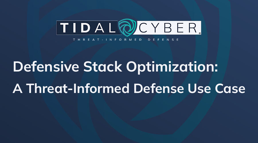 Defensive Stack Optimization A Threat Informed Defense Use Case